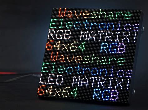 Rgb Full Color Led Matrix Panel 64×64 Pixels 25mm Pitch