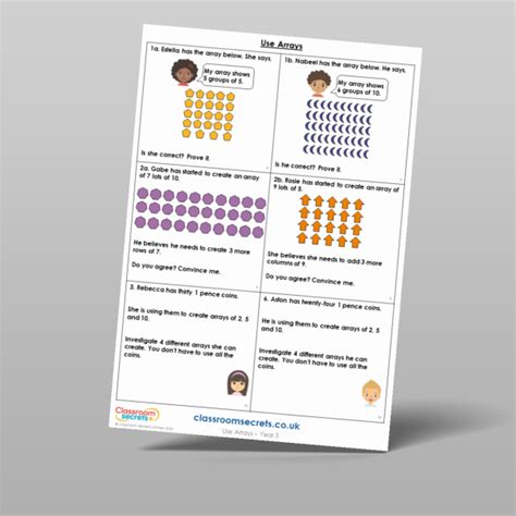 Year 3 Use Arrays Reasoning And Problem Solving Resource Classroom Secrets