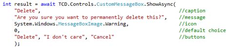 A Custom Async Messagebox For Wpf And Windows Phone Thecakes Blog
