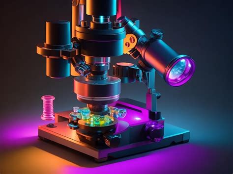 Premium Ai Image A Microscope With A Glass On It Generated By Ai