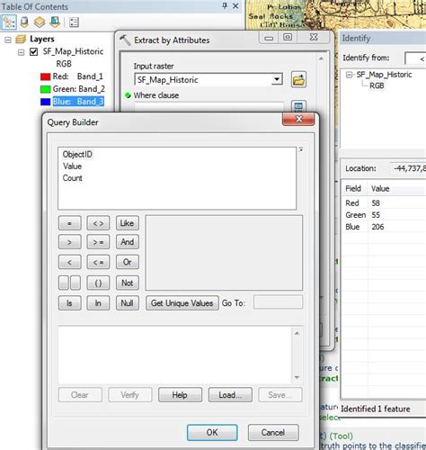 arcgis desktop how do i select from a multiband raster geographic information systems stack
