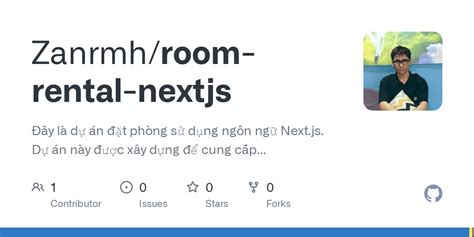Github Zanrmhroom Rental Nextjs Đây Là Dự án đặt Phòng Sử Dụng Ngôn