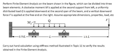Perform Finite Element Analysis On The Beam StudyX