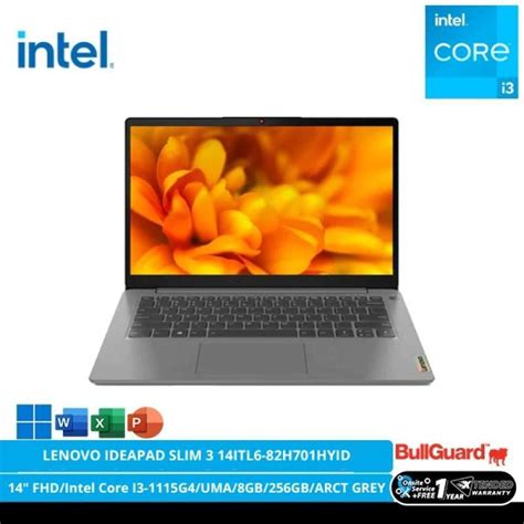 Promo Lenovo Ideapad Slim Itl H Hyid Fhd Intel Core I G Uma Gb Gb Arct