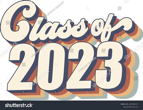 Class 2023 Vector Art Design Stock Vector Royalty Free 2257587277 Shutterstock