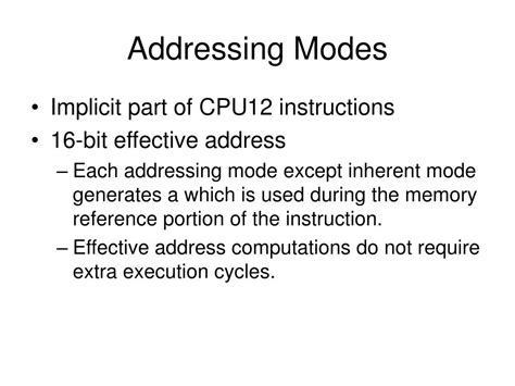 PPT Addressing Modes PowerPoint Presentation Free Download ID 796268