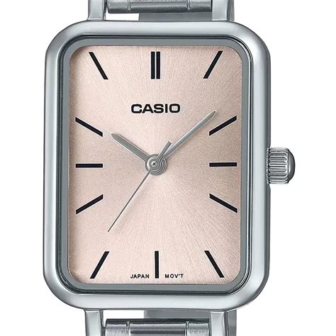 Casio Enticer Ltp V009d 4e Peach Dial Ladies Watch