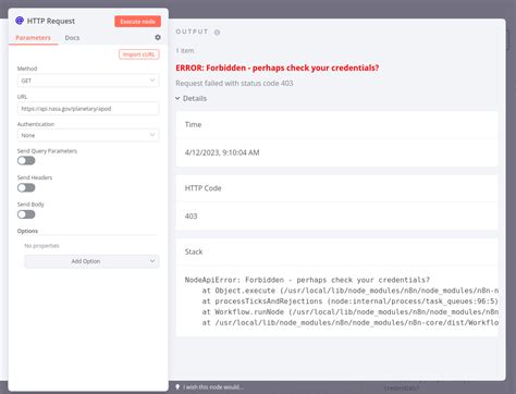 error reporting only ever gives a stack error questions n8n