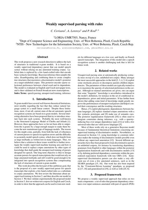 Pdf Weakly Supervised Parsing With Rules