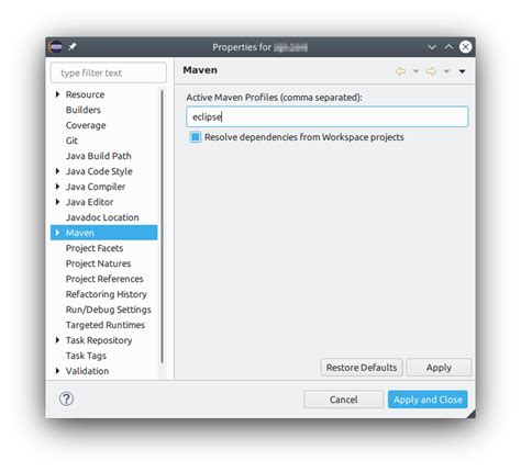 Java In Eclipse M2e How To Reference Workspace Project Stack Overflow