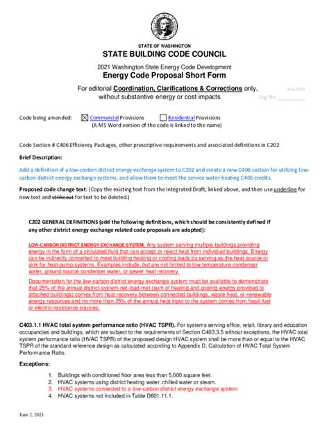 Fillable Online State Building Code Council Sbcc Fax Email Print Pdffiller