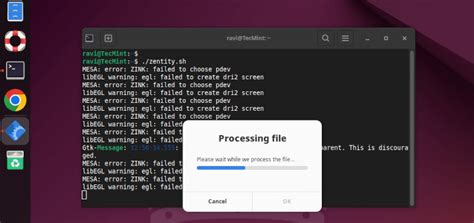 Zenity Building Gtk Dialogs In Shell Scripts