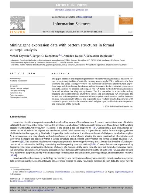 Pdf Mining Gene Expression Data With Pattern Structures In Formal