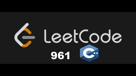 Leetcode 961 Youtube