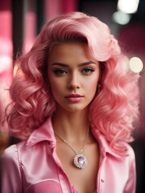 Premium Ai Image Photo Real Pink Barbie