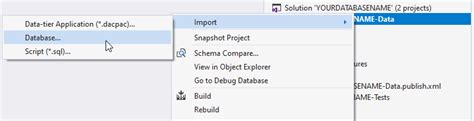 Generating Ssdt Solutions From Templates Sql Stad