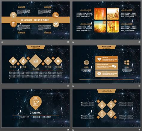 星空背景的创业融资计划书ppt模板创业融资pptppt下载ppt模板亿库在线