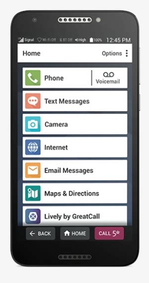 View Of The Jitterbug Smart2 From The Front Jitterbug Smartphone