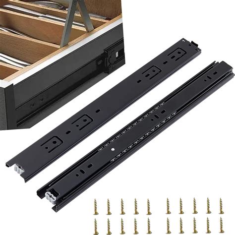 Kingo Home 10 Pairs 20 Inch Heavy Duty Black Full Extension Drawer Slides 20 Inch Cabinet