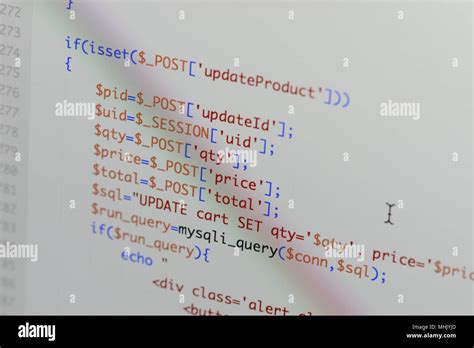 Real Php Code Developing Screen Programing Workflow Abstract Algorithm