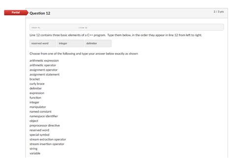 Solved Choose From One Of The Following And Type Your Answer