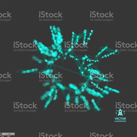 3 차원 연결 구조입니다 미래 기술 스타일입니다 과학 화학 또는 교육에 대 한 벡터 일러스트입니다 0명에 대한 스톡 벡터 아트 및 기타 이미지 Istock