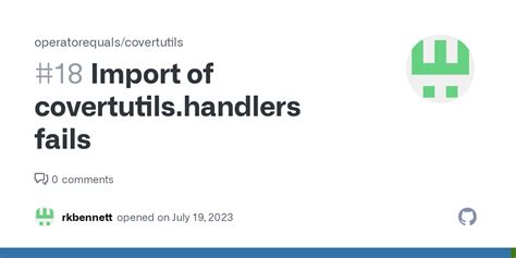 Import Of Covertutilshandlers Fails · Issue 18 · Operatorequalscovertutils · Github