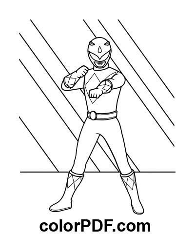 Cute Hand Drawn Power Rangers Coloring Pages And Books In Pdf