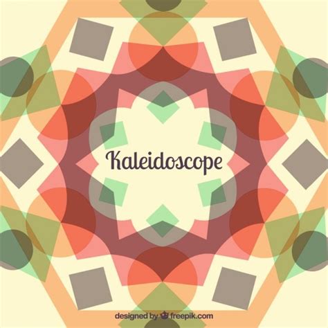 Fondo Con Efecto Caleidoscopio Vector Gratis