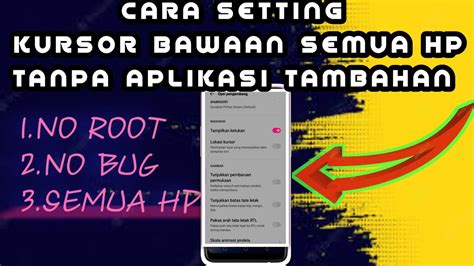 Cara Setting Efek Cursor Youtube