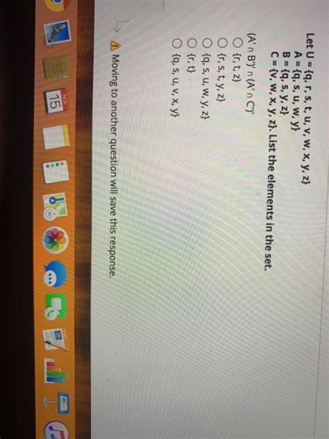 Solved Let U Q R S T U V W X Y Z A Q S U Chegg Com