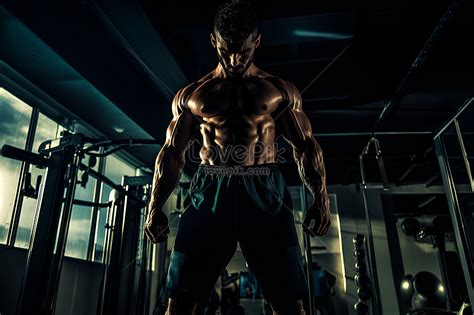 체육관에서 남자