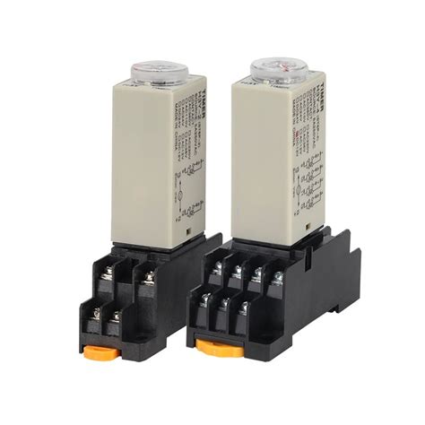 Time Relay H3y 2 4 Power On Delay Ac220v Silver Contact Small Time Relay Dc24v 12v Shopee