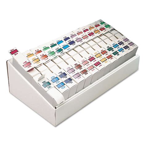Smead™ Smd67070 A Z Color Coded End Tab Filing Labels A Z 1 X 125