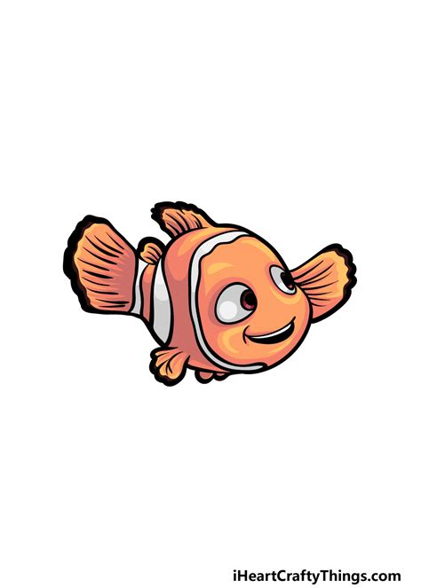 Nemo Drawing How To Draw Nemo Step By Step