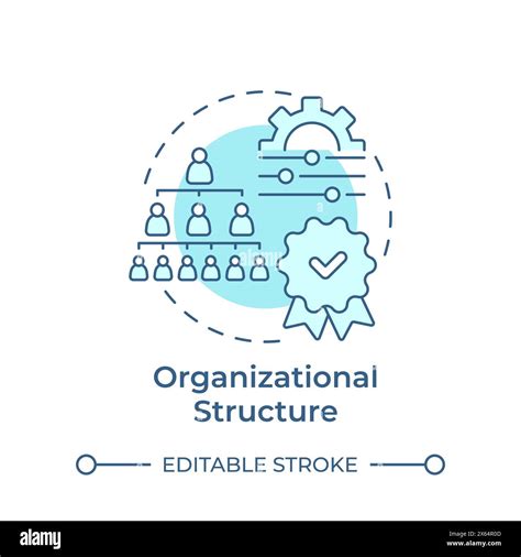 Organizational Structure Soft Blue Concept Icon Stock Vector Image And Art Alamy