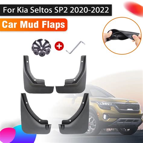 기아 셀토스용 머드 가드 앞뒤 머드 플랩 2022 액세서리 2020 2021 Sp2 스플래쉬 방지 4x Aliexpress