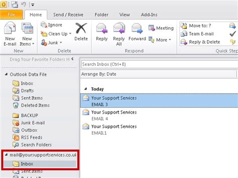 Imap Support Services Outlook 2010 Email Setup Guide