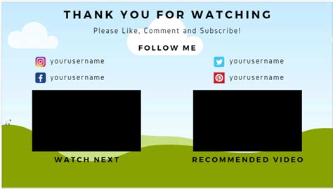 How To Create YouTube End Cards With Free Templates