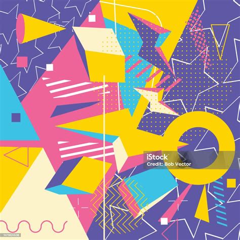 추상 기하학적 빈티지 배너 표지 디자인 최소한의 복고풍 요소 테마 배경 카오스 기하학적 모양 템플릿입니다 그래픽 포스터 가리기에