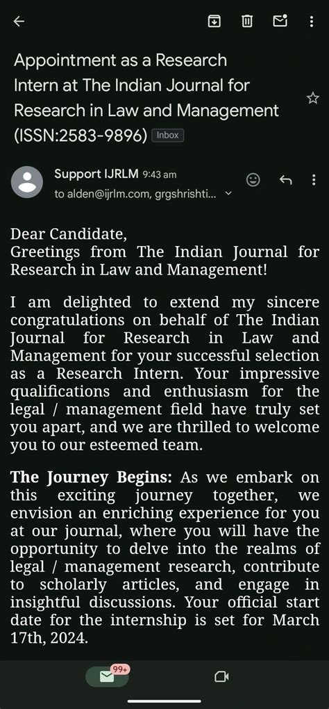 Ashmit Srivastava On Linkedin Researchinternship Lawandmanagement