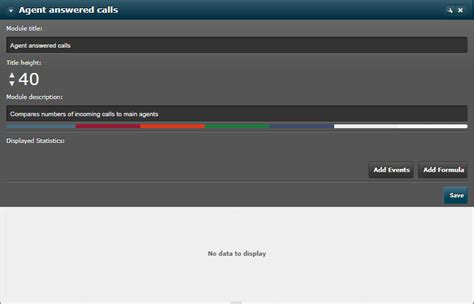 Configure A Real Time Pie Chart Module