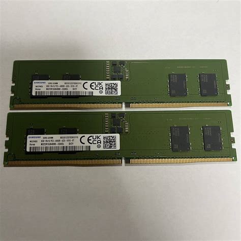 Yahoo オークション 動作確認済み Samsung Ddr5 4800 8gb X2 16gb M3