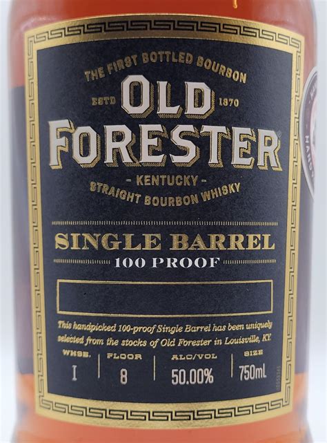 Old Forester Single Barrel Ratings And Reviews Whiskybase