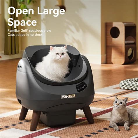 Catlink Open X Open Top Self Cleaning Smart Litter Box Catlink Eu