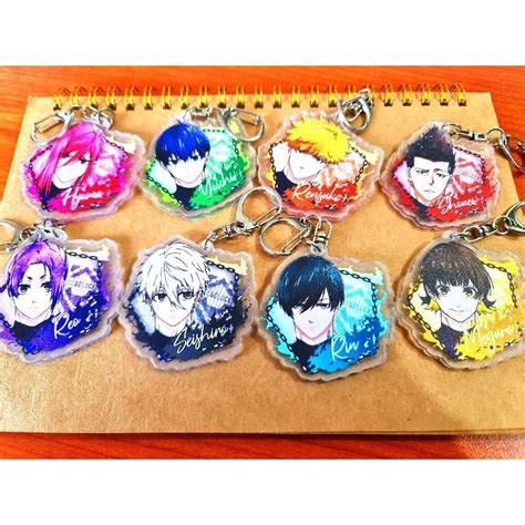 Blue Lock Set 6 Keychains Shopee Malaysia