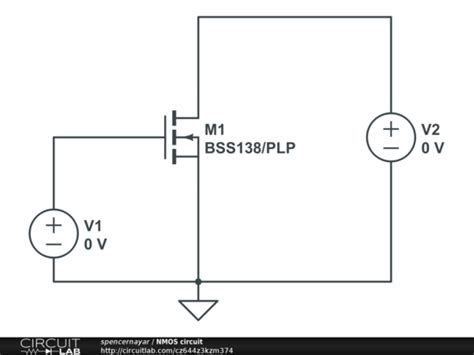 NMOS Circuit CircuitLab