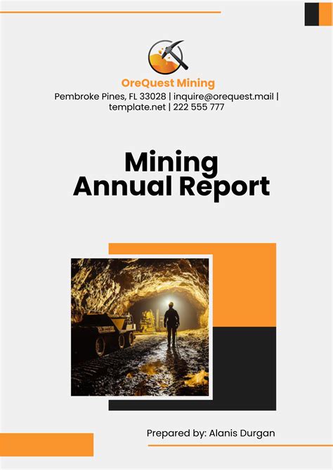 Free Mining Annual Report Template To Edit Online