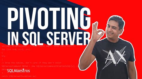 Pivoting In Sql Server By Satya Ramesh Youtube