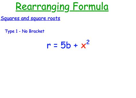 Change The Subject Of A Formula Rearrange Formula Teaching Resources